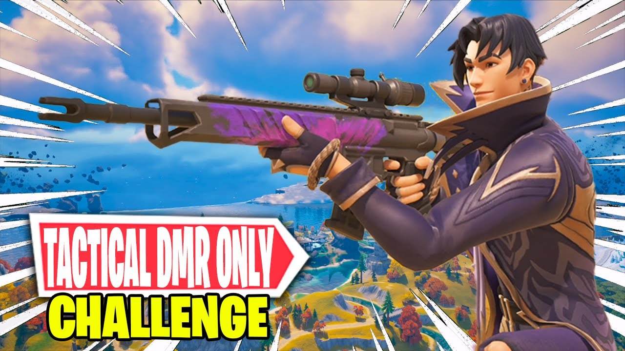 The Tactical DMR Challenge in Fortnite - YouTube