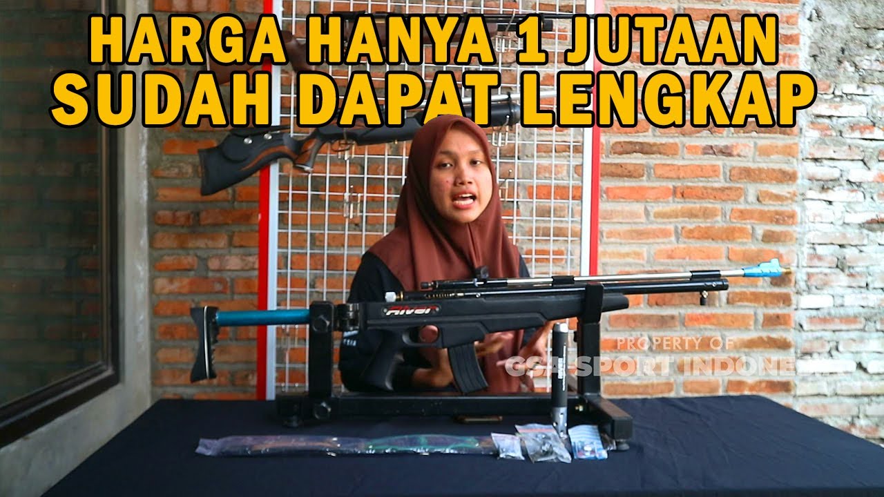 HARGA HANYA 1 JUTAAN !! SENAPAN ANGIN PCP RIVER AK LIPAT !! - YouTube