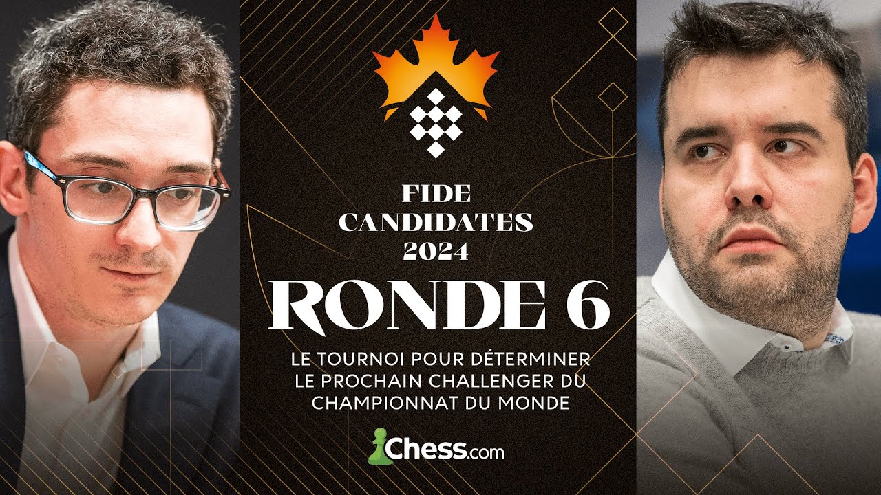 Candidats 2024 | Ronde 6 : Fabiano Caruana - Ian Nepomniachtchi avec ...