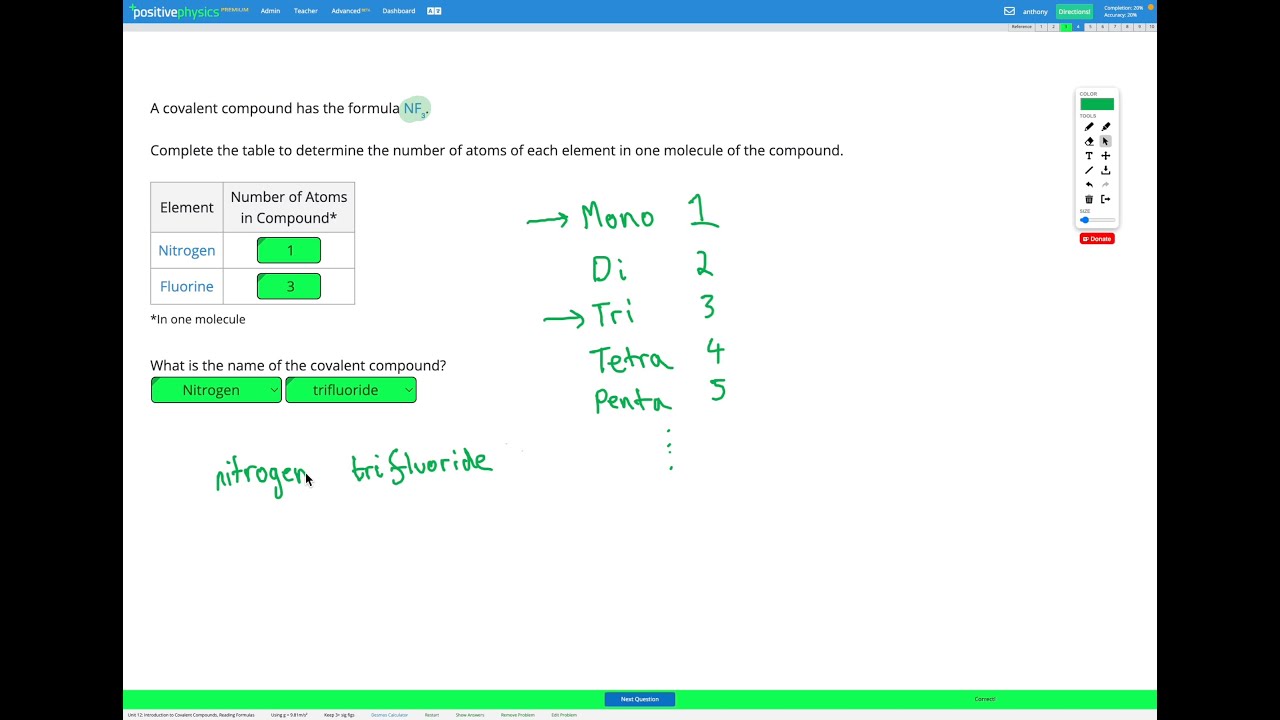 Chemistry - Introduction to Covalent Compounds - Reading Formulas - YouTube