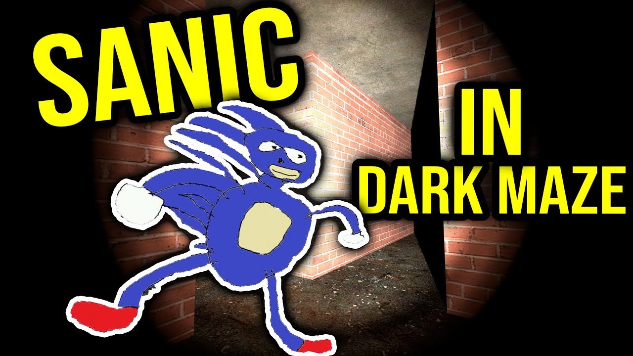 SANIC IN DARK MAZE!! (gmod nextbot) - YouTube