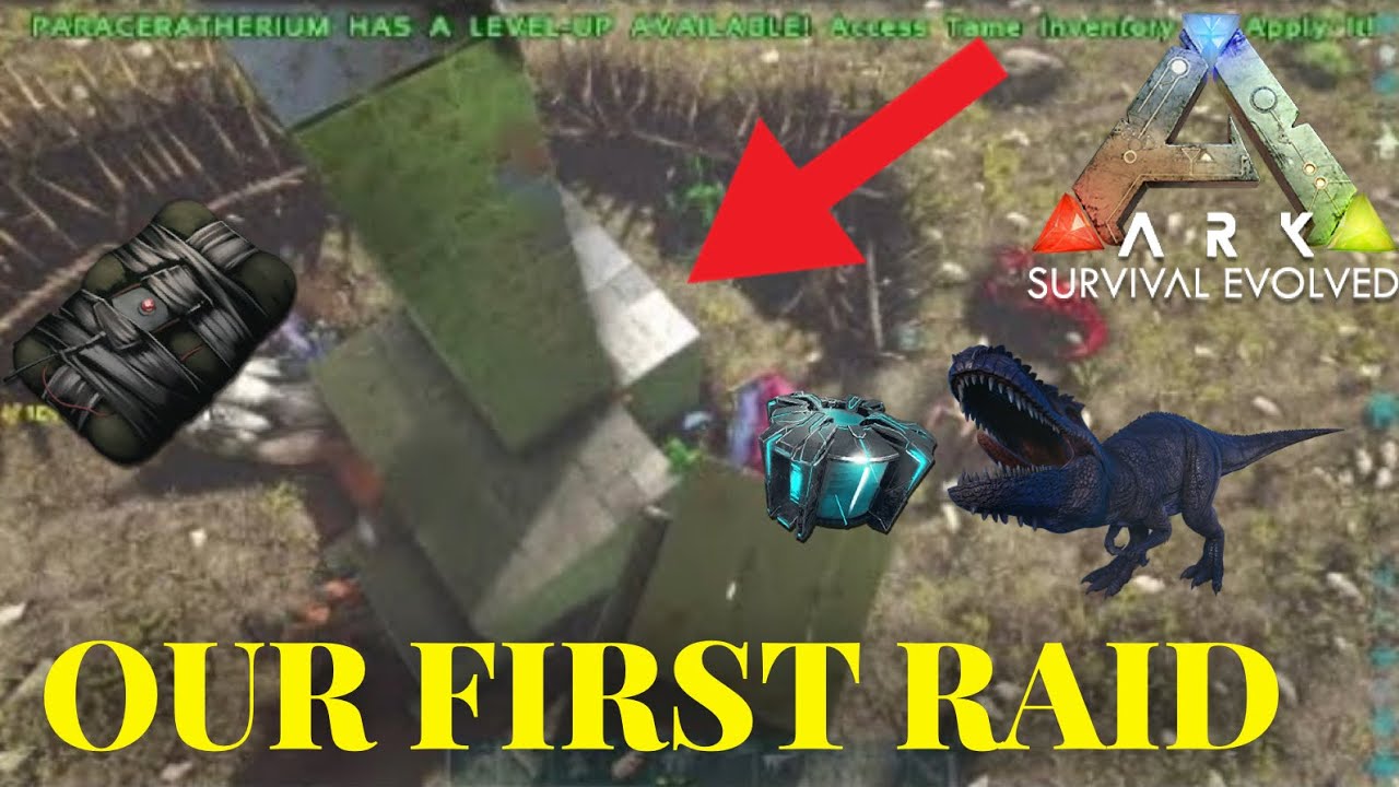 Our First Raid! (Ark Survival Evolved Server 294/Official PVP - The ...