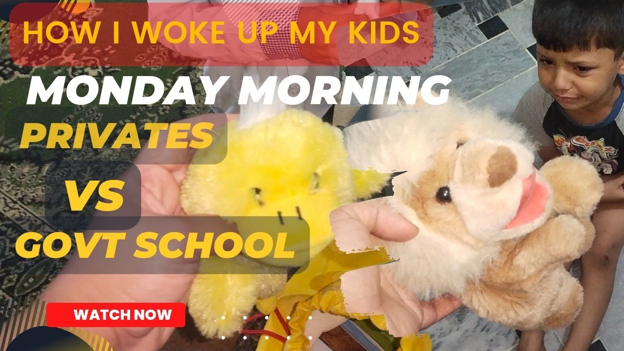 My Monday morning routine How I wake up my kids some important messages ...