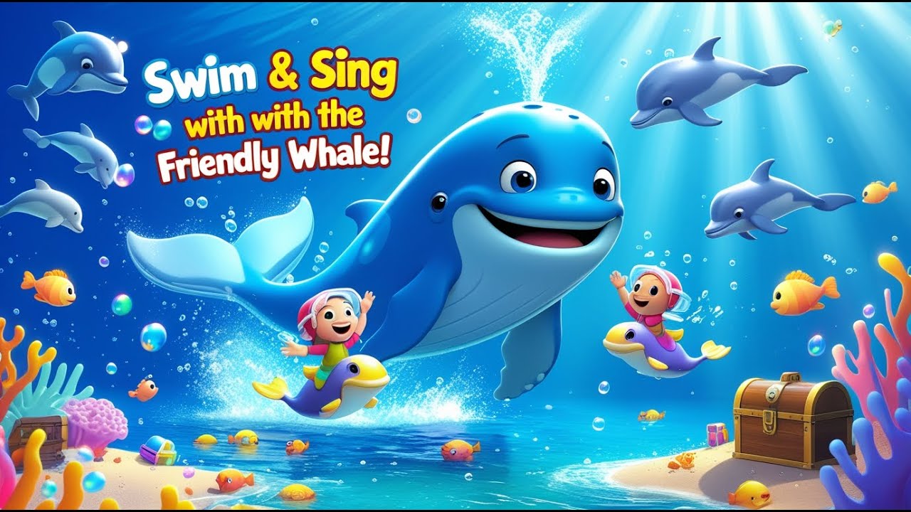 Friendly Whale Song | Fun Underwater Adventure for Kids | Sing Along ...