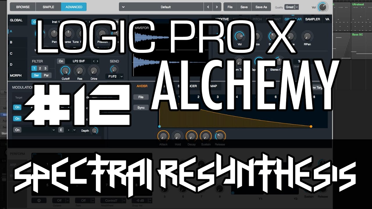 Logic Pro X - Alchemy Tutorial #12 - Spectral Resynthesis - YouTube