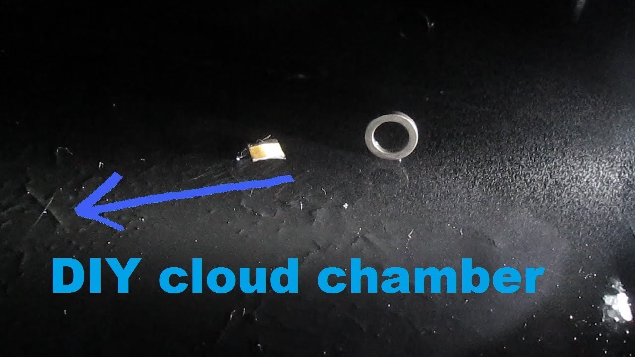 cloud chamber DIY - YouTube