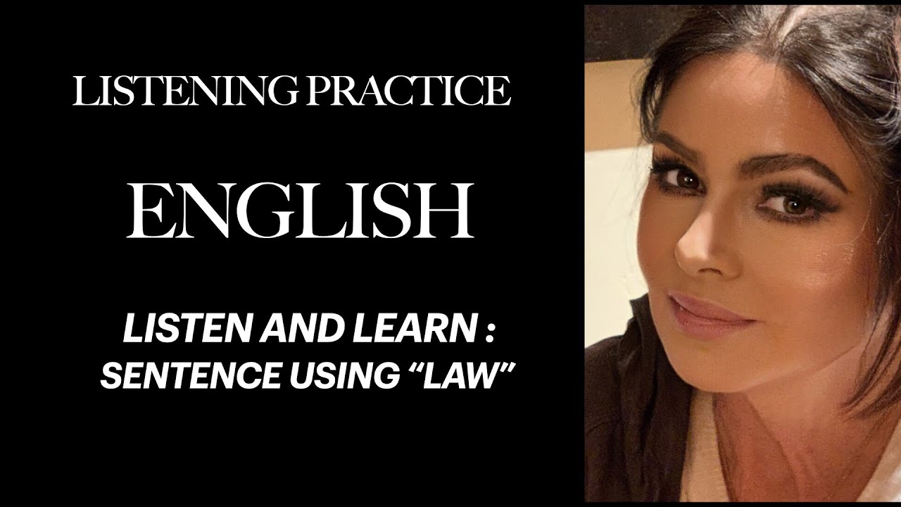 Sentences about Law | English Listening Practice - YouTube