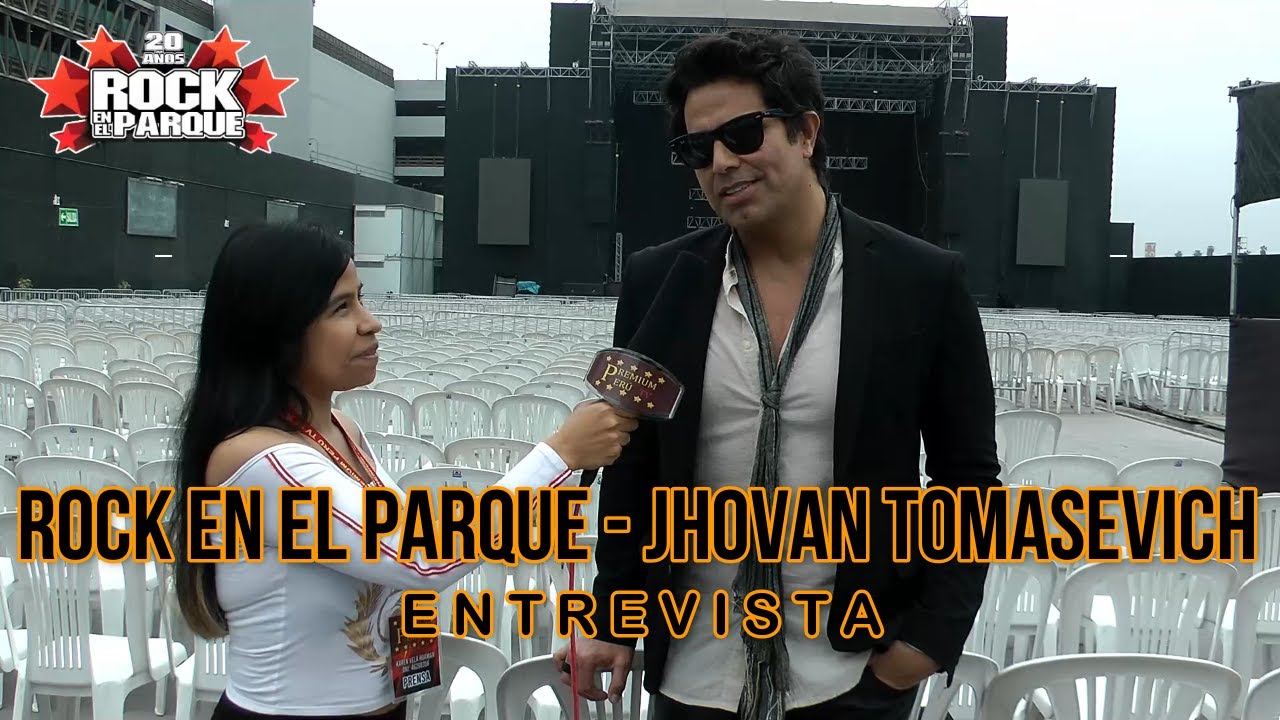 JHOVAN TOMASEVICH - ROCK EN EL PARQUE - ENTREVISTA - YouTube