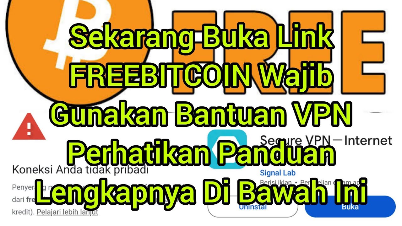BUKA APLIKASI FREEBITCOIN PAKE VPN - YouTube