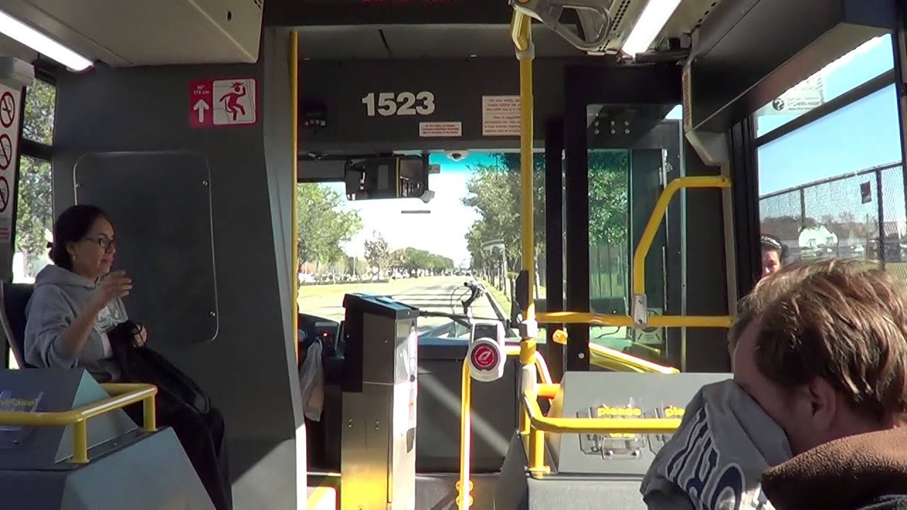 In Houston, riding the metro bus. - YouTube