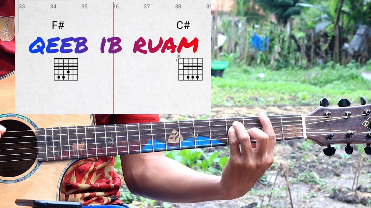 qeeb ib ruam_hmoob yaj_cover guitar chord by ben. - YouTube