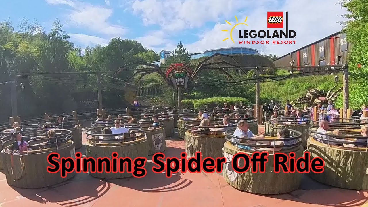 LEGO Spinning Spider Off Ride - LEGOLAND Windsor Resort - YouTube