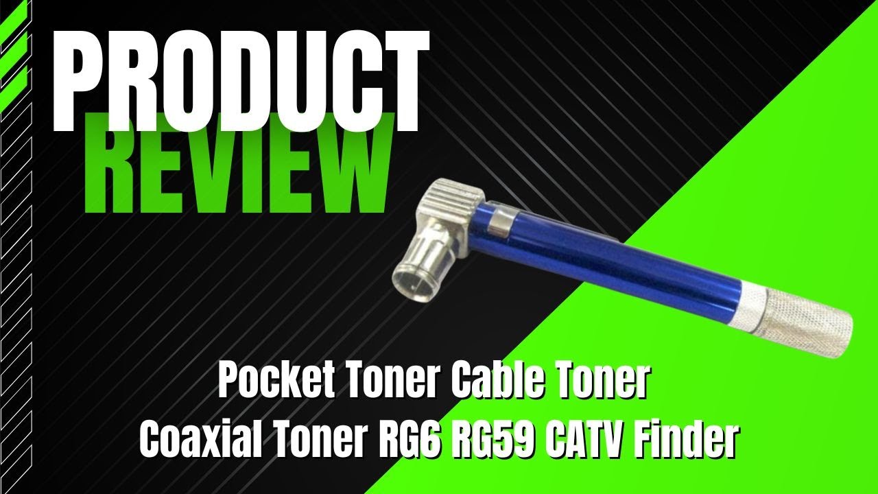 Pocket Toner Cable Toner Coaxial Toner RG6 RG59 CATV Finder - YouTube