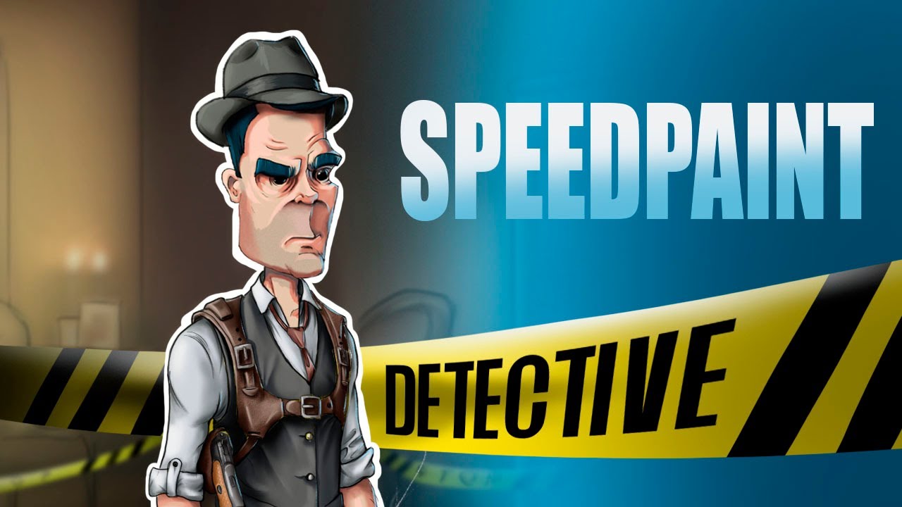 Concept Art - Detective - Speed Paint - YouTube
