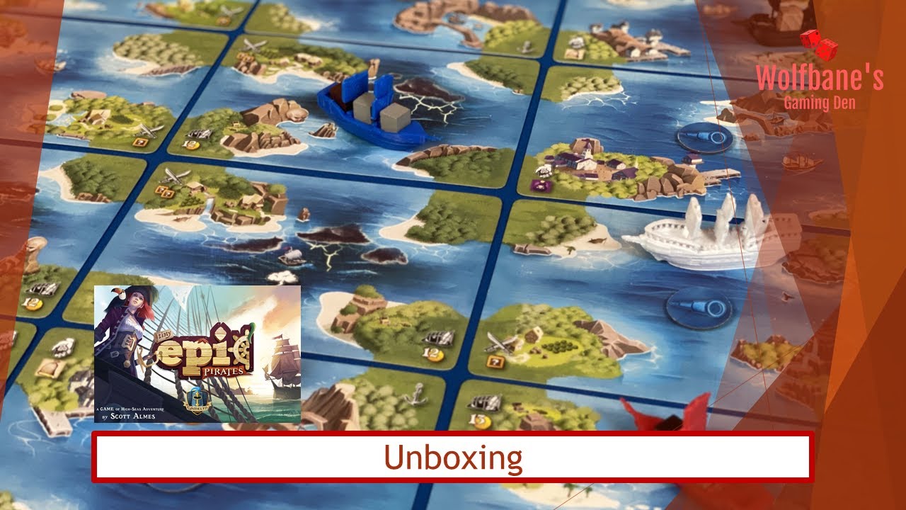 Tiny Epic Pirates Kickstarter Deluxe Edition [Board Game] - Unboxing ...