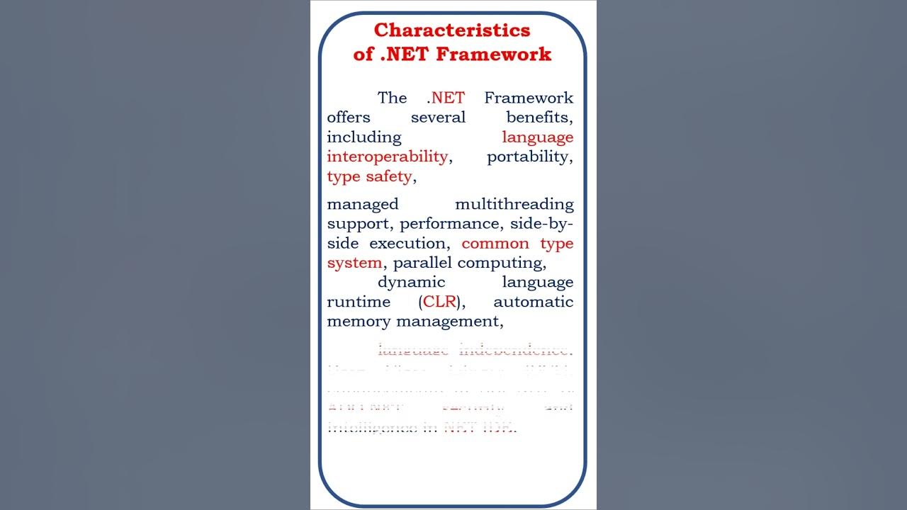 Characteristics Of Net Framework Coding Jscript Java Class Developernet Coreapi