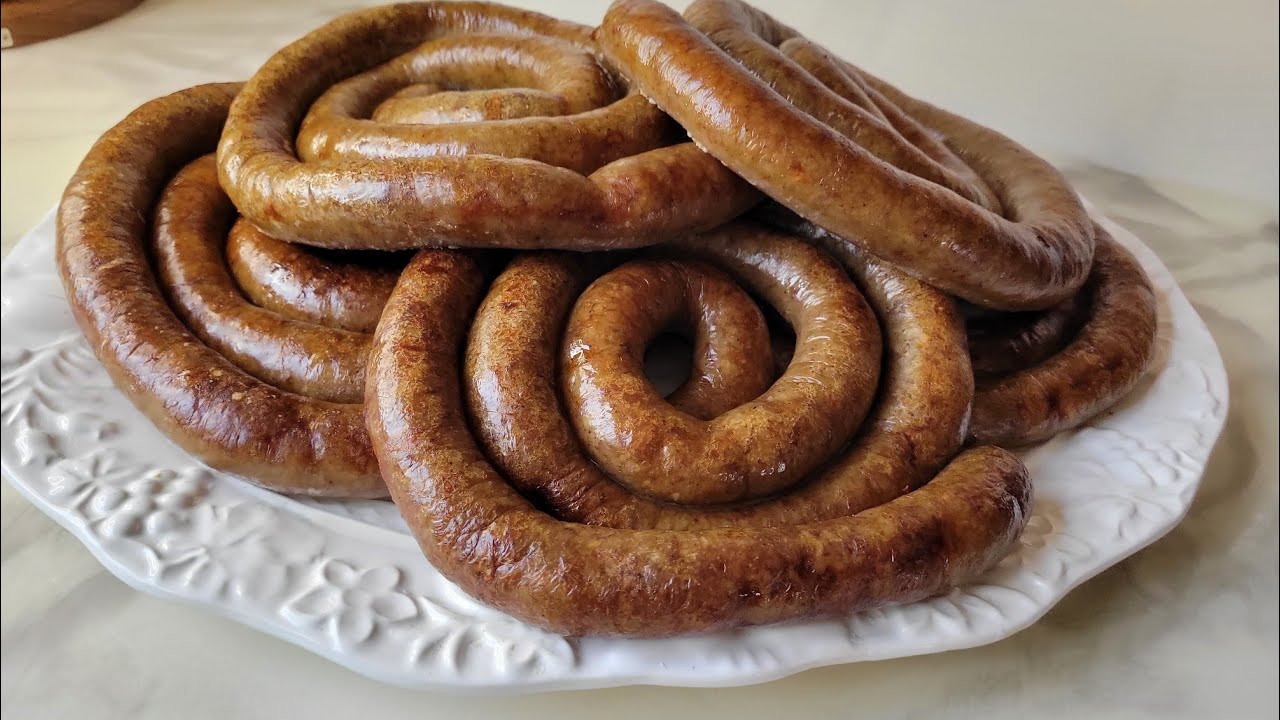 ДОМАШНЯЯ КОЛБАСА ИЗ КИШКИ И КАРТОШКИ ЗАПЕЧЁННАЯ В ДУХОВКЕ / БУЛЬБАНА ...