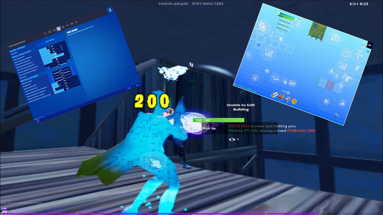 Best Fortnite Mobile Settings And HUD For Aim - YouTube