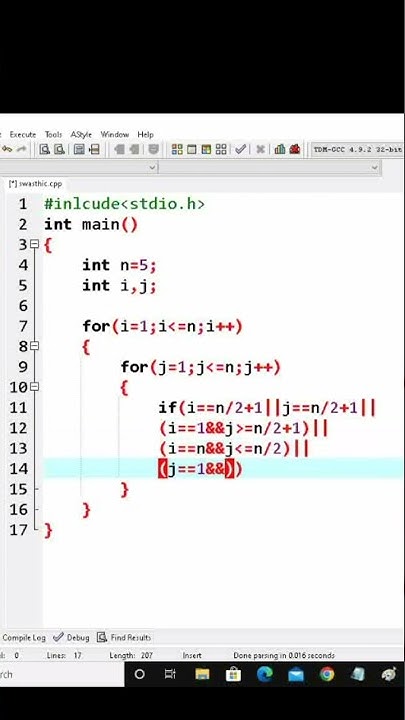 C Language Pattern Swasthic 卐c Shorts Clanguage Clanguagetutorial Education Ytshorts 
