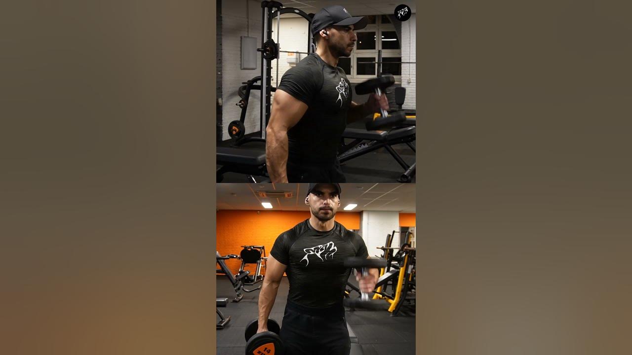 Hammer Curls Demonstration For Beginners - Dumbbell Exercise For Bigger Outer Forearms & Biceps ...