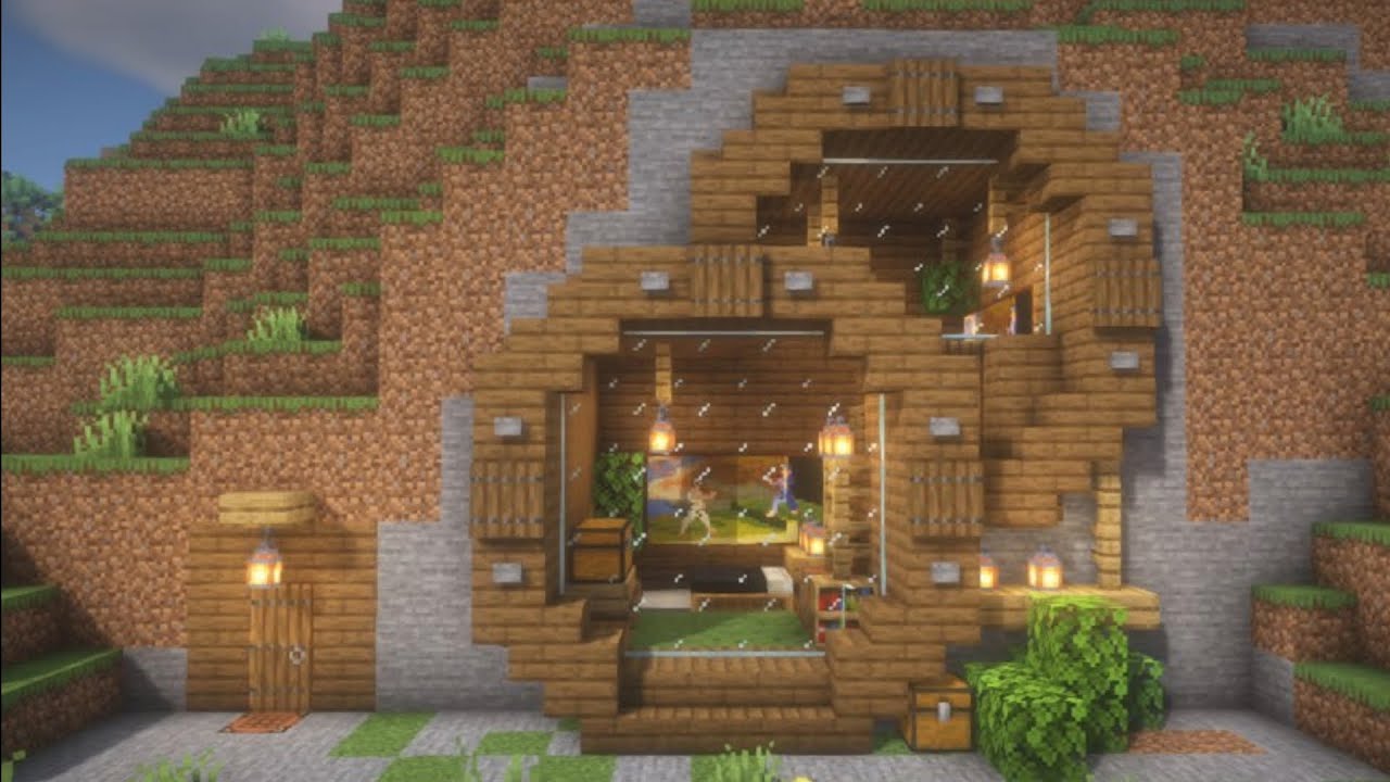 How to Build a Mountain House in Minecraft!! - YouTube
