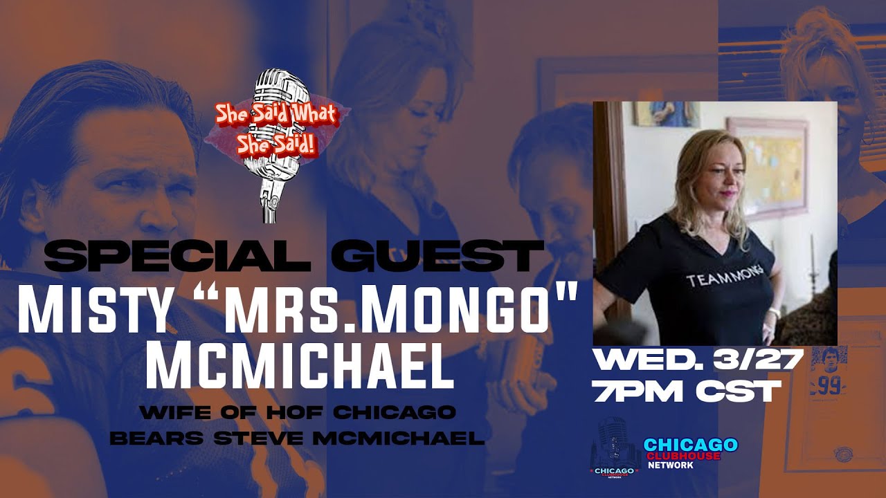 Misty "Mrs. Mongo" McMichael: Wife of Bears HOF Steve McMichael - YouTube