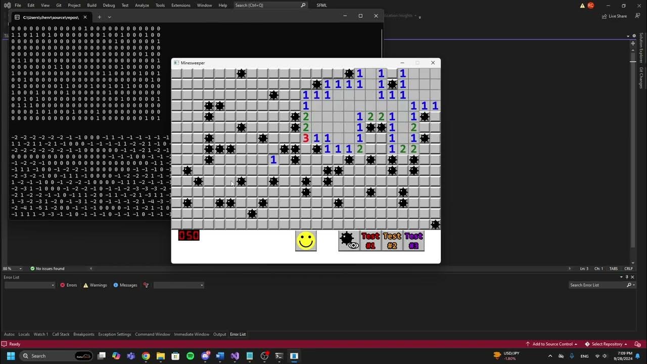 C++ Minesweeper - YouTube
