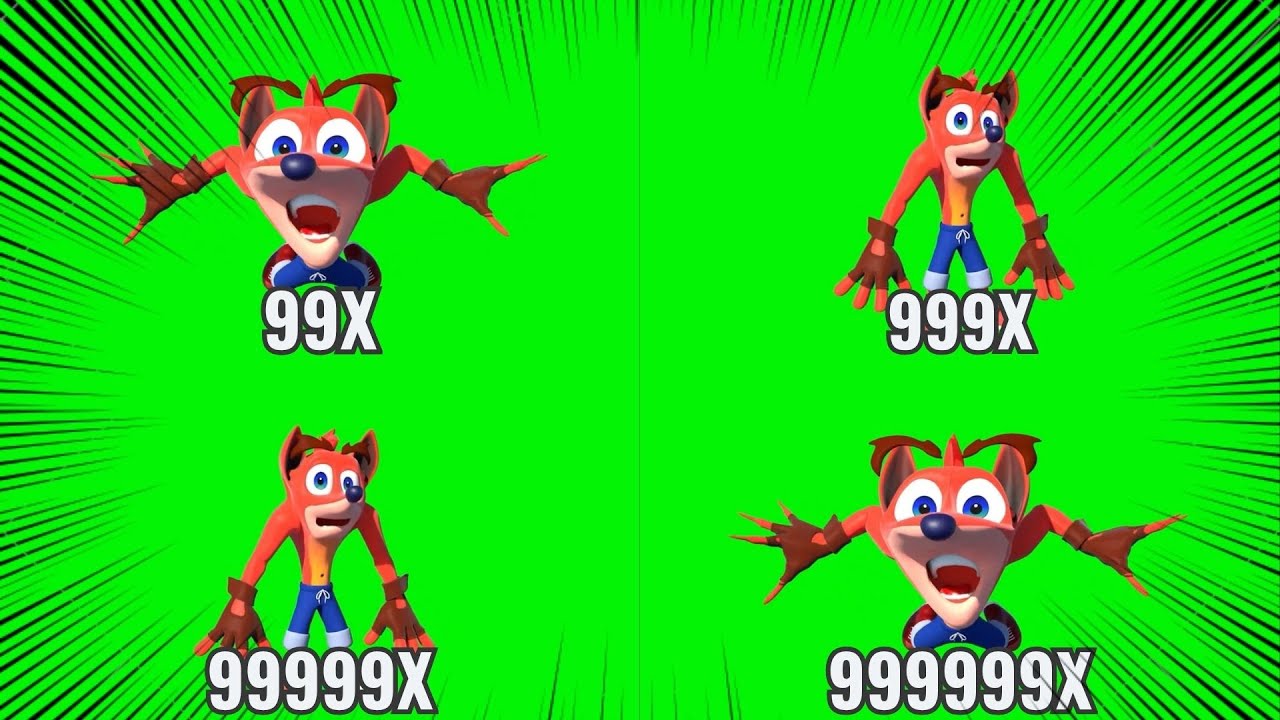 Crash Bandicoot Woah Remastered Intro Getting 999999X Speed - YouTube