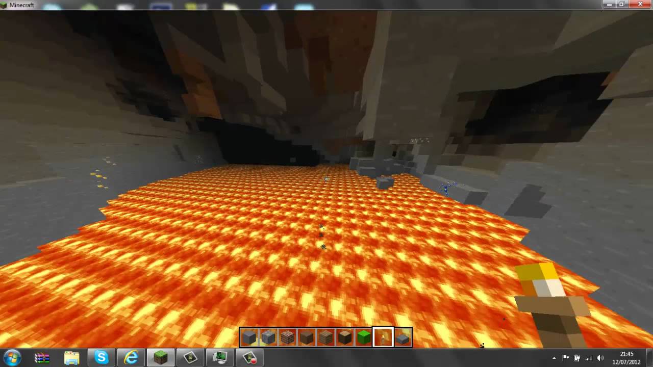 Minecraft - Seed Review Ep.4 - Massive Lava Pool - YouTube