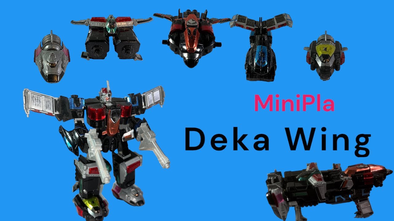 MiniPla Show Deka Wing Robo จาก Tokusou Sentai Dekaranger (2004) - YouTube