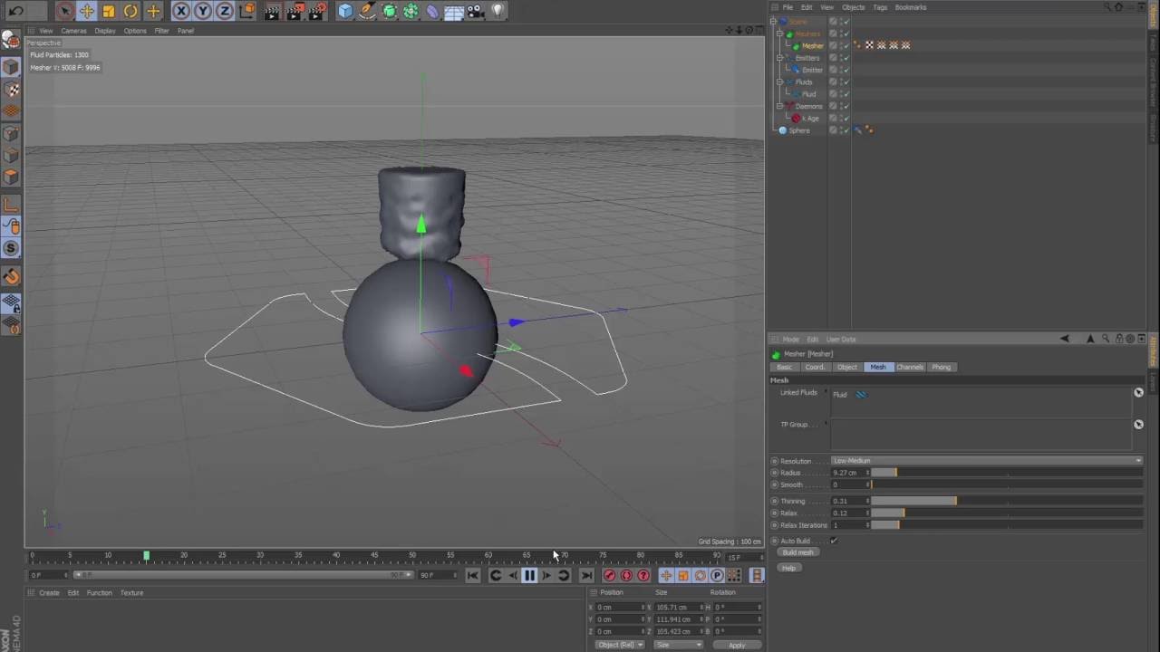 Tutorial Realflow Cinema 4d Meshing How Mesher Works Youtube