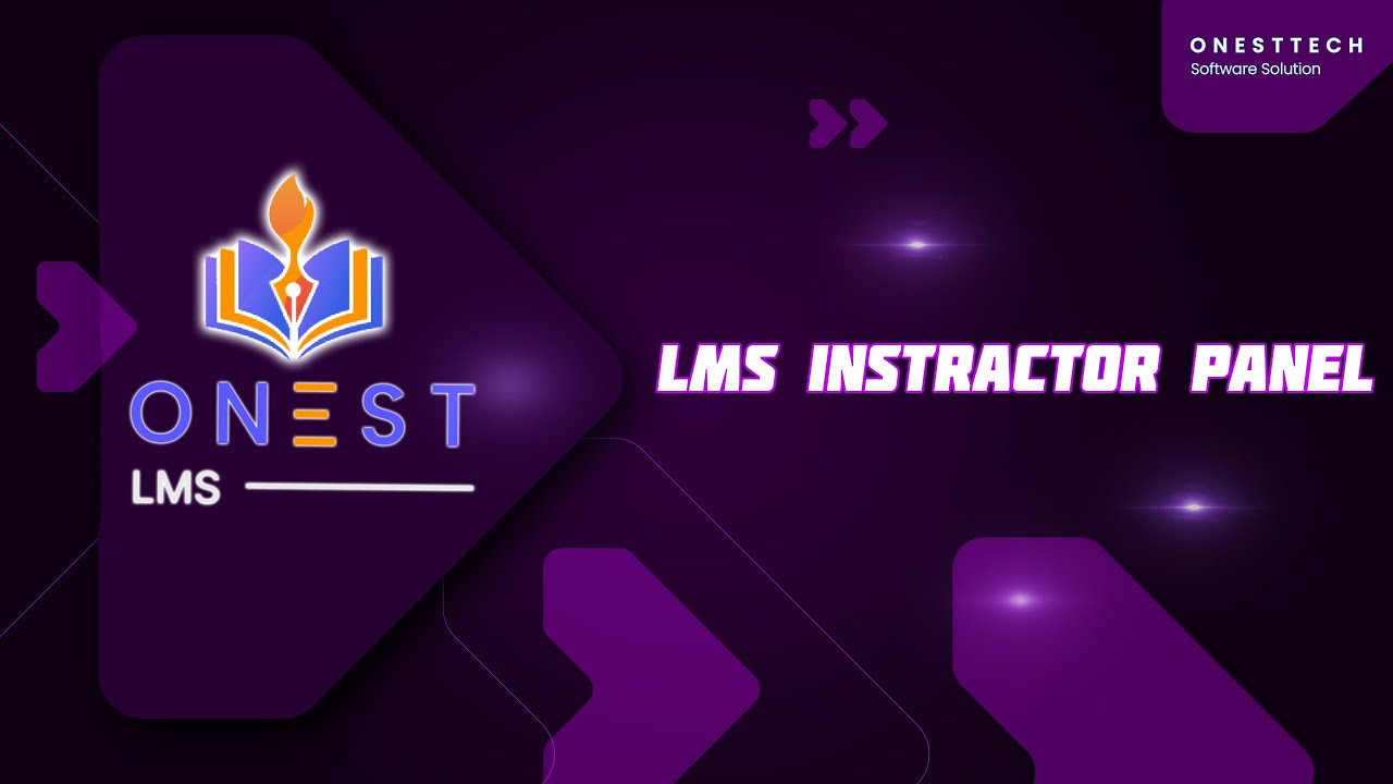 Instructor Panel Overview | LMS Tutorial | Onest Tech - YouTube