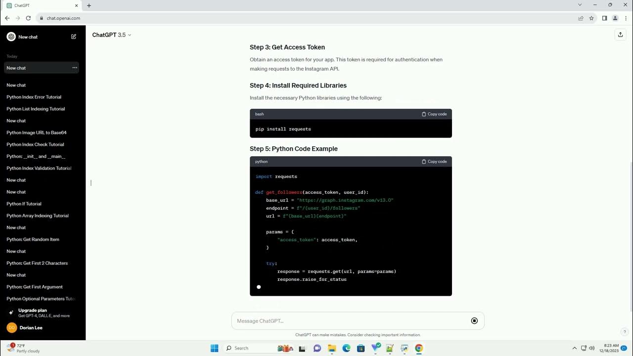 python instagram api get followers - YouTube