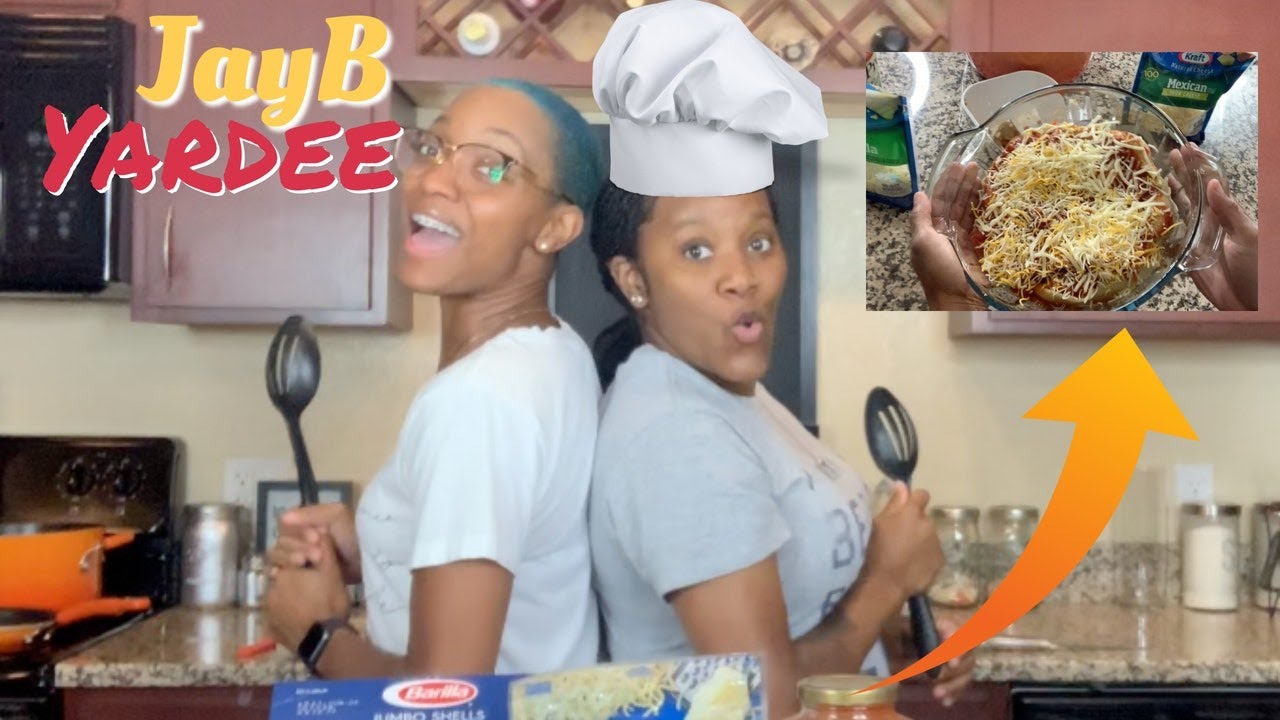COOKING WITH JAYB-YARDEE | STUFFED PASTA SHELLS!! - YouTube