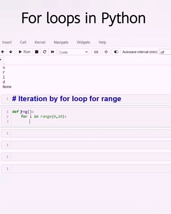 For Loops In Python Python Tutorial Python Programming Code Youtube 8909