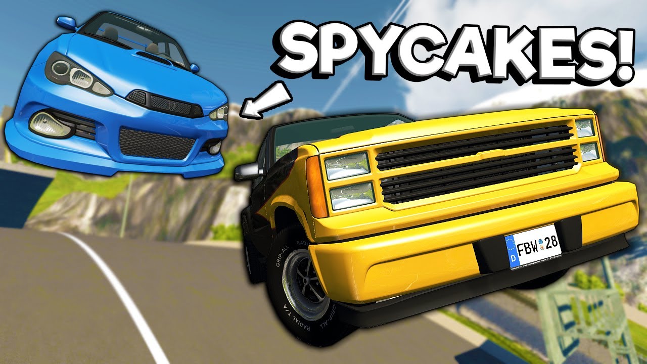 Spycakes & I Jumped Our Cars Over the Biggest Ramp! - BeamNG ...