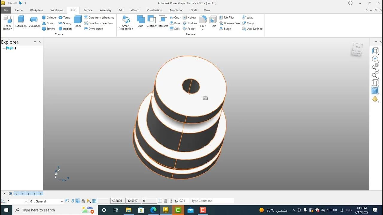 PowerShape – How to Use the Revolution Tool | Solid Modeling Tutorial - YouTube