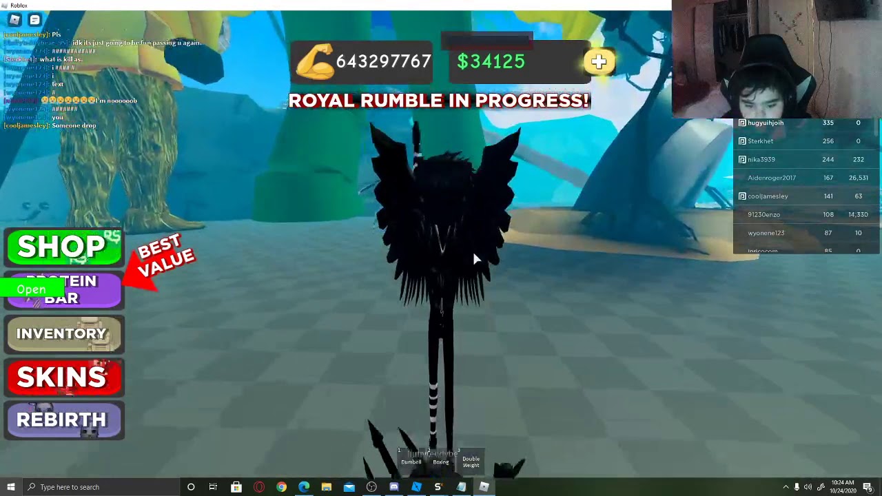 roblox boxing simulator 2 (643,297,767 strength - YouTube