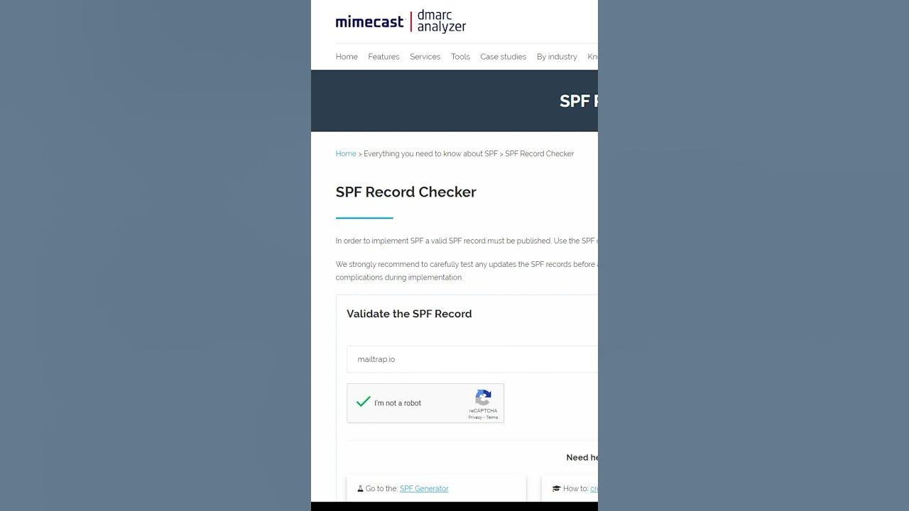 How to validate SPF record - Email FAQ by Mailtrap - YouTube