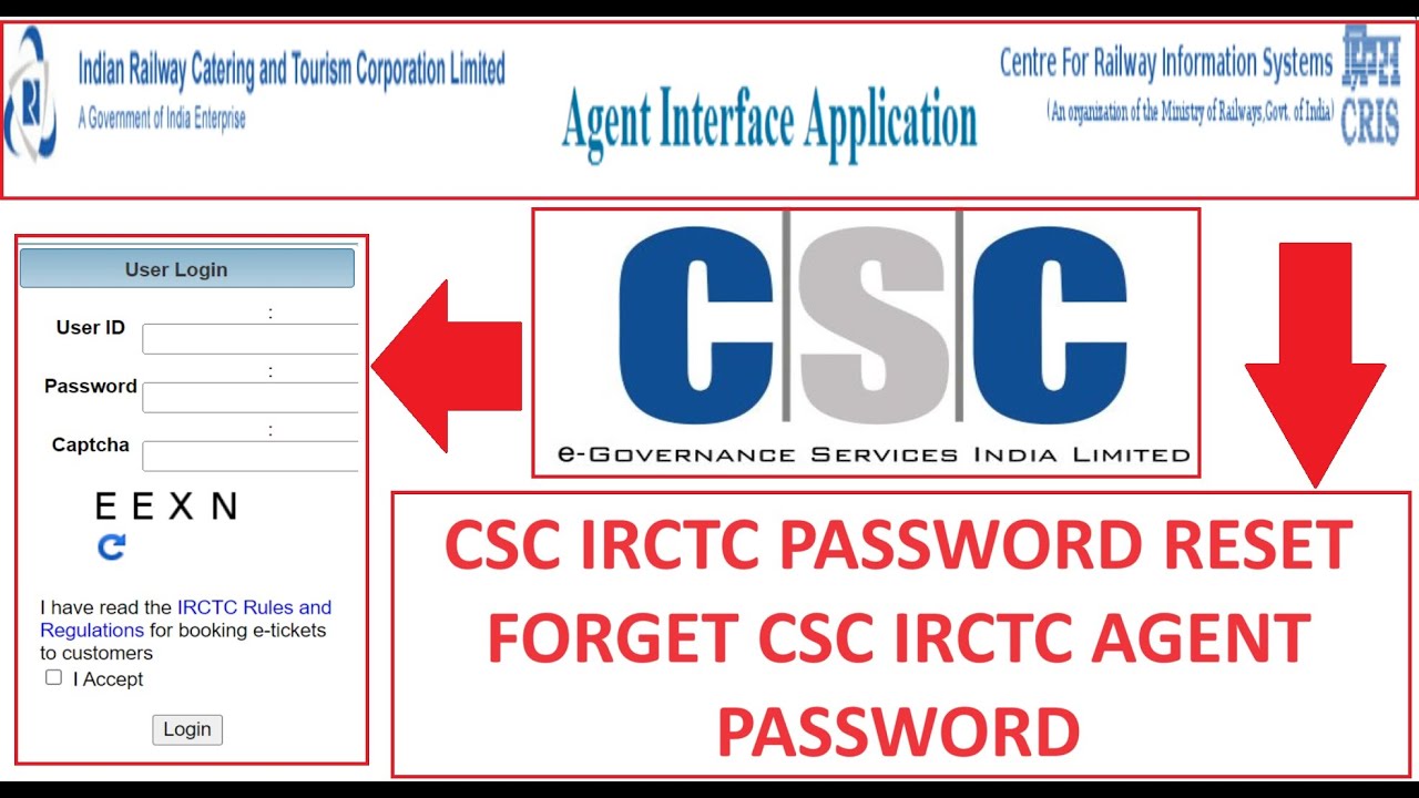 How To Reset Csc Irctc Password 2024 Forget Csc Irctc Password Csc
