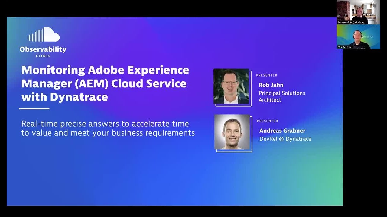 Monitoring Adobe Experience Manager (AEM) Cloud Service with Dynatrace - YouTube