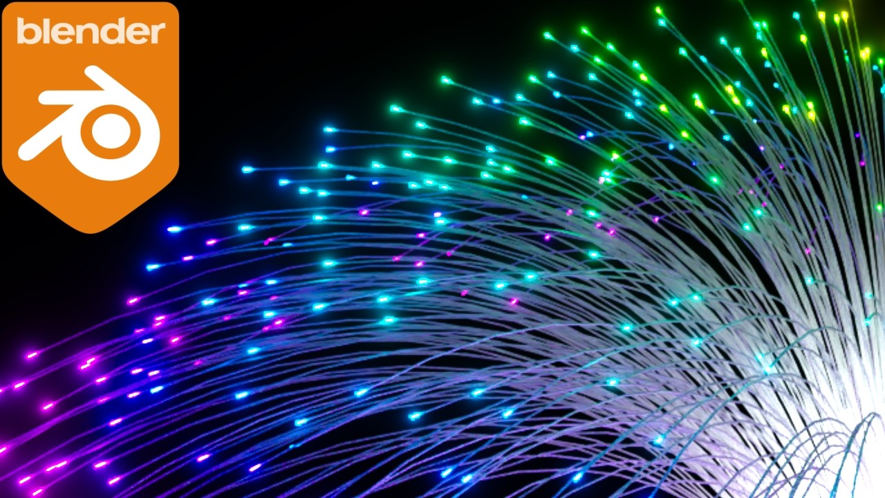 Geometry Nodes - Make BRILLIANT Fiber Optics - YouTube