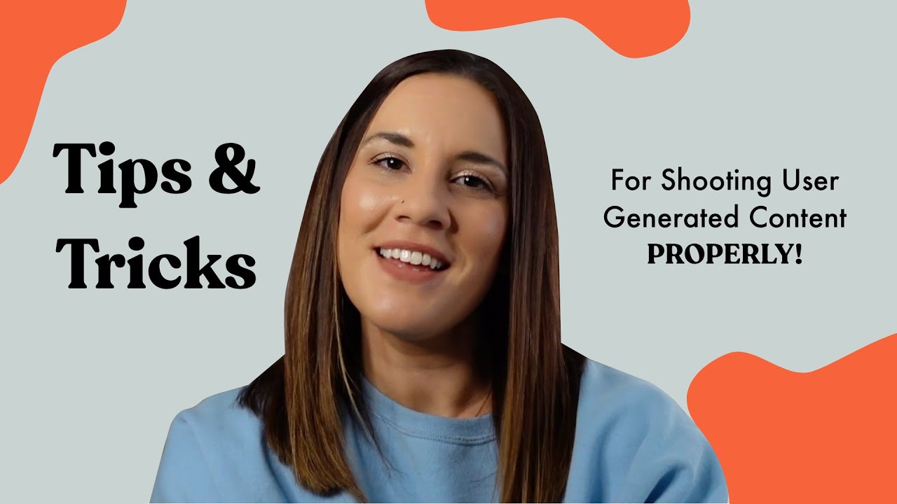 How To Shoot User Generated Content Properly - YouTube