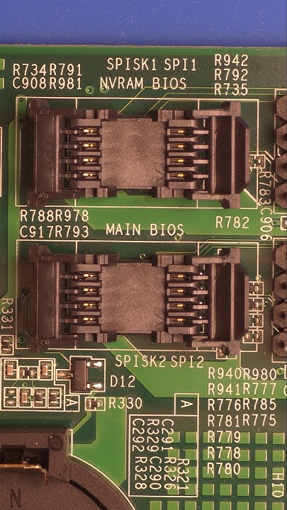 The dual BIOS chips replacement - YouTube