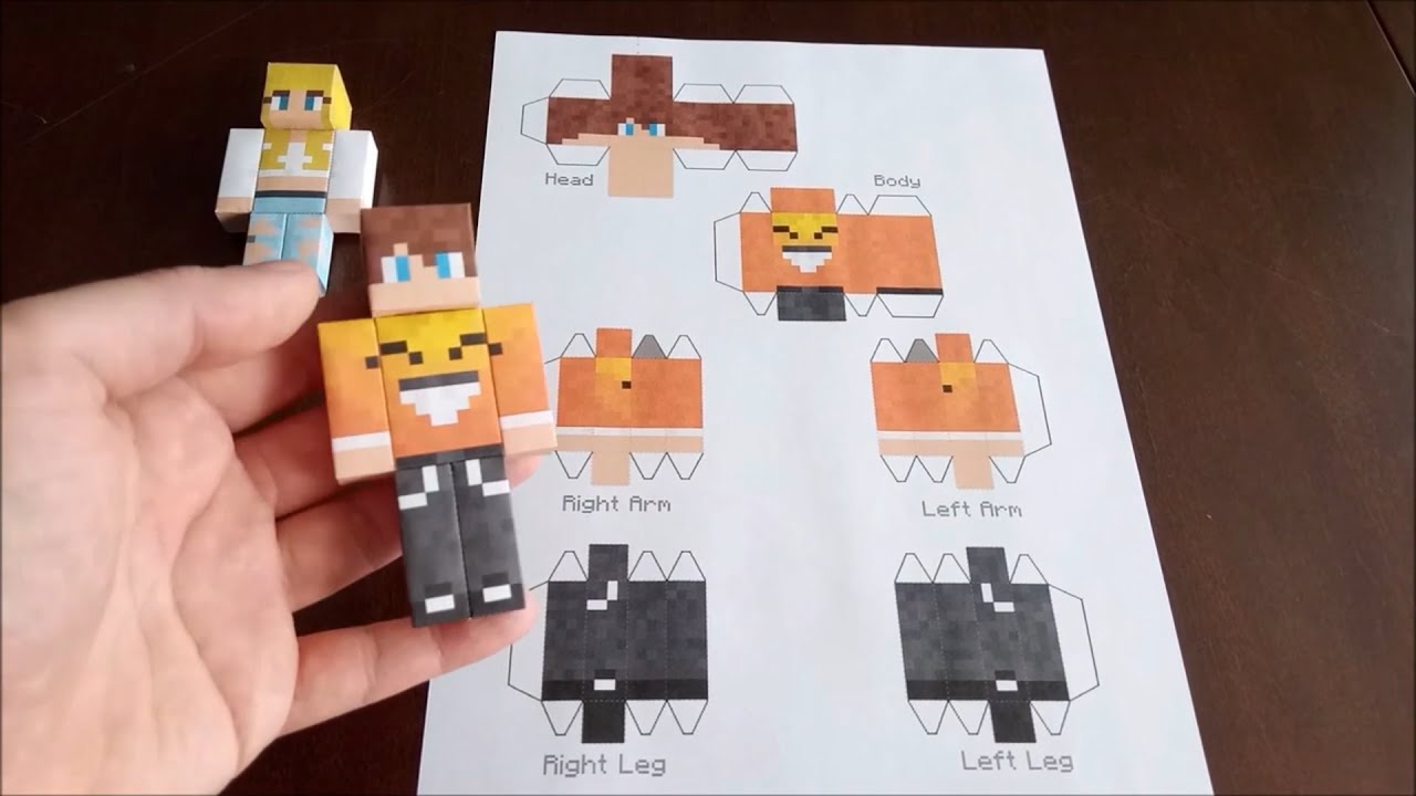 SMILESLOW Poradnik Figurka minecraft😃 Jak zrobić figurkę smileslow ...