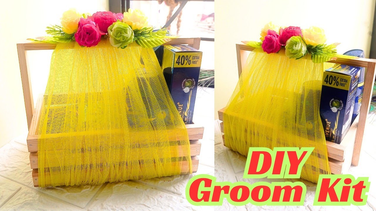 DIY Groom Hamper Packing | Wedding Decor Ideas | Groom Kit Making - YouTube
