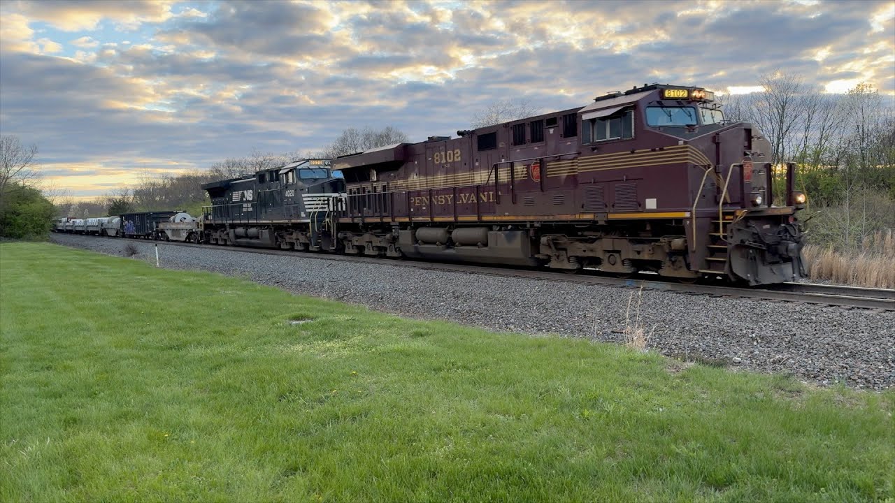 NS Dayton District-NS 178 EB with PRR 8102 leading at Snider Rd. W ...