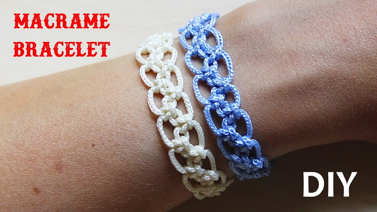 Easy Macrame Bracelet | DIY Macrame Bracelet Tutorial | Macrame ...
