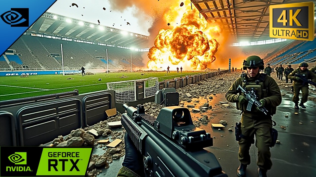 VERDANSK STADIUM ATTACK - Call Of Duty Modern Warfare 3 [4K UHD] - YouTube