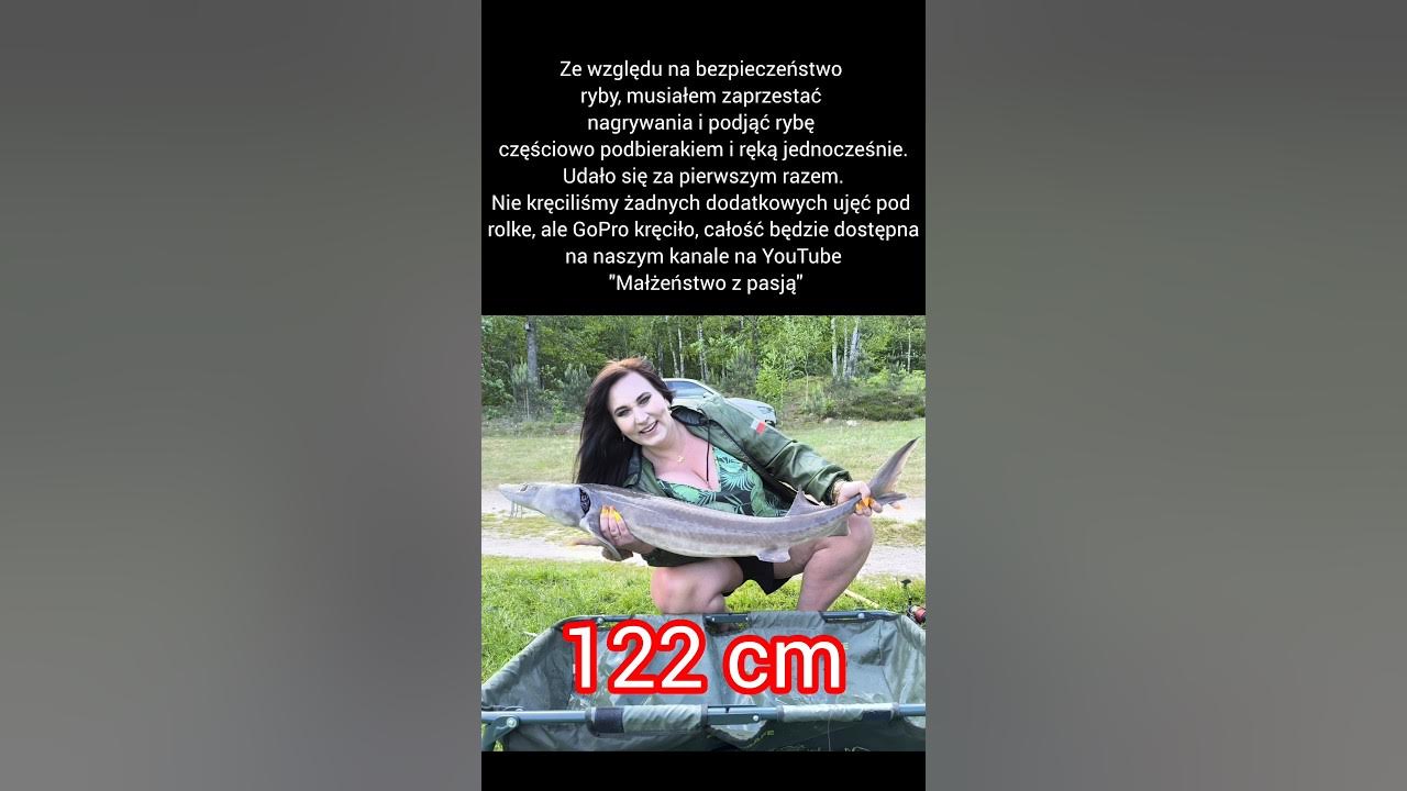 Jesiotr syberyjski 122cm długości| Jesiotrowe PB Oli! Niesamowite! - YouTube
